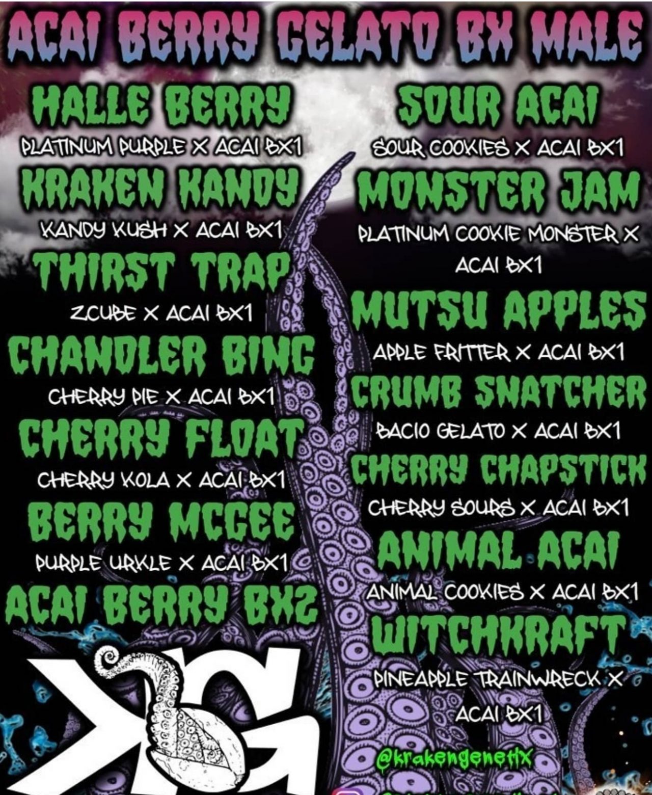 Açaí Berry Gelato BX | Kraken Genetix